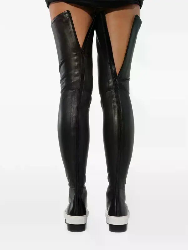 Givenchy Leather Platform Over-the-knee Skate Sneakers