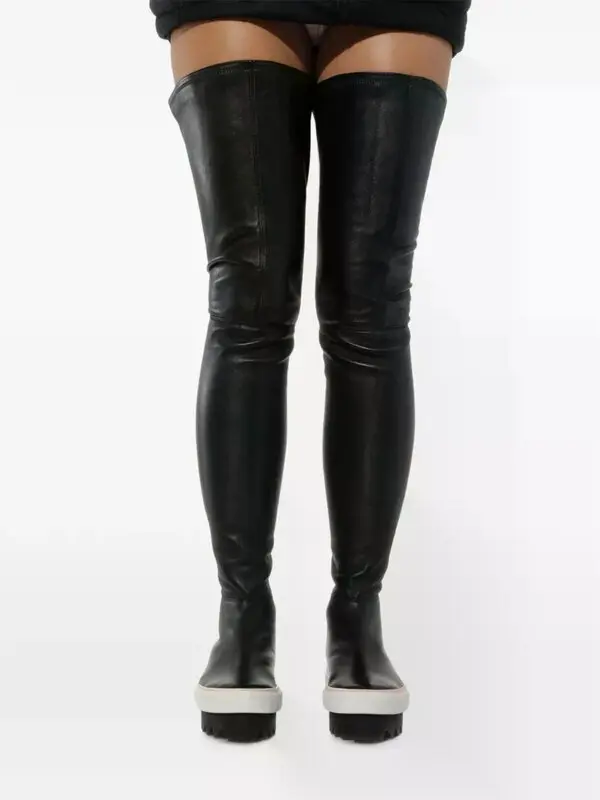 Givenchy Leather Platform Over-the-knee Skate Sneakers