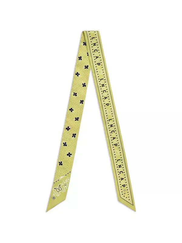 Longchamp Logo-detail Neckerchief - Yellow