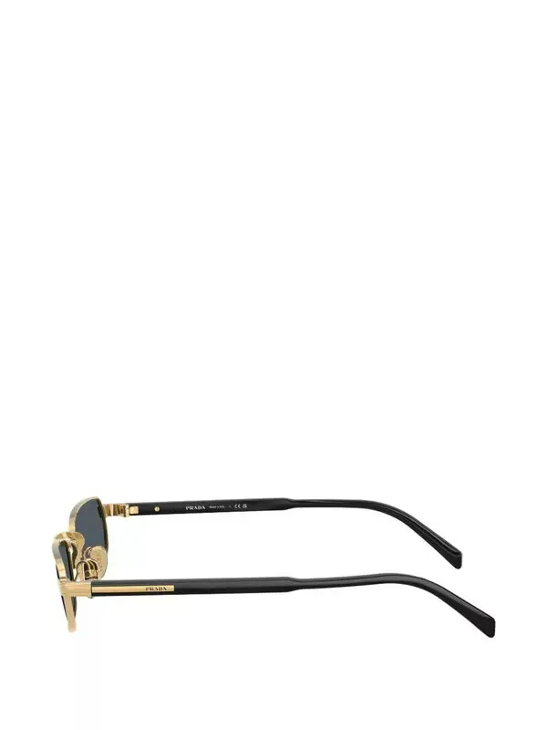 Prada Metal Plaque Rectangle-frame Sunglasses