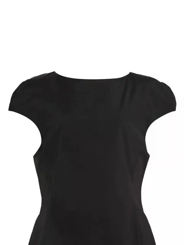AMOMENTO Taffeta Cap-sleeve Mini Dress