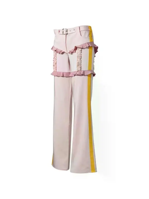 LOVETT Garter Ruffle-trimmed Trousers