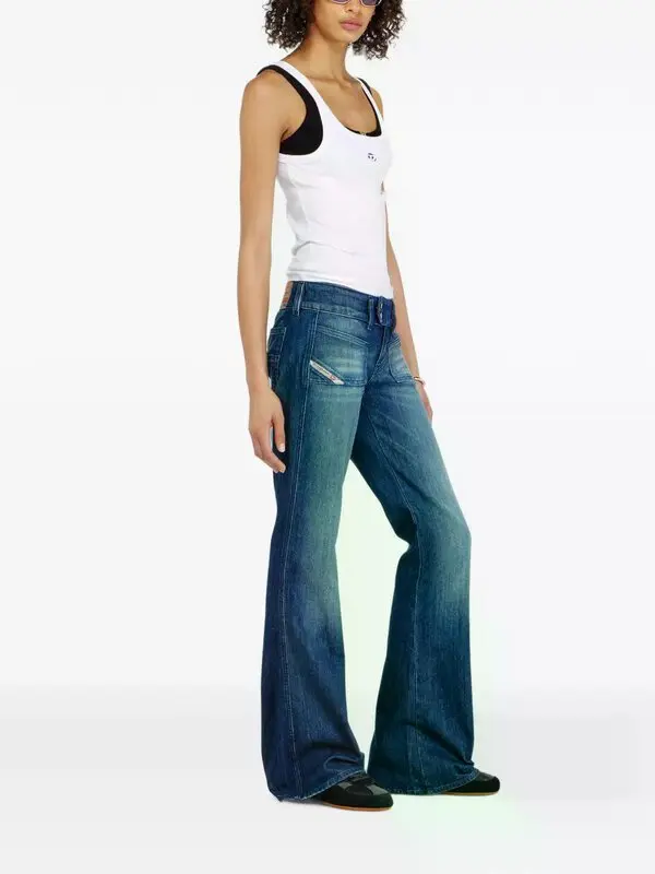 DIESEL® D-hush Flared Jeans - Blue