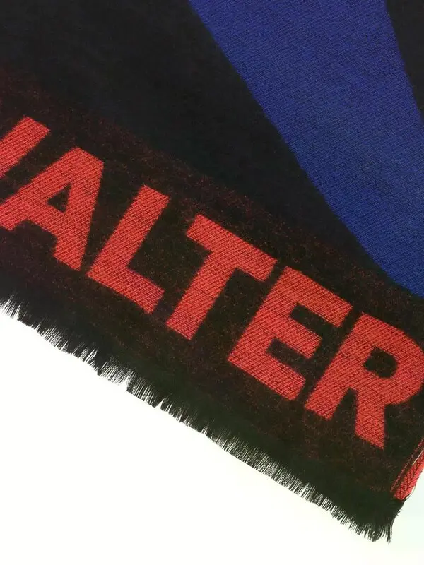 WALTER VAN BEIRENDONCK Graphic-print Fringed Scarf
