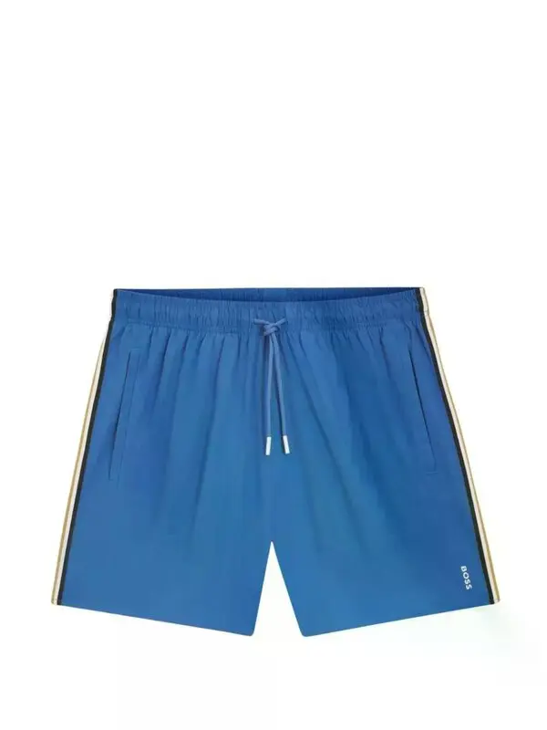 BOSS Striped Swim Shorts