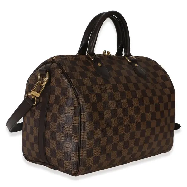 LOUIS VUITTON Damier Ebene Speedy Bandouliere 30 - Brown
