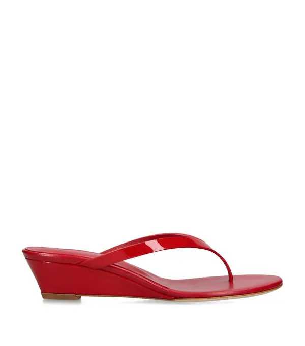 Christopher Esber Leather Scala Wedge Sandals