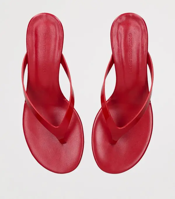 Christopher Esber Leather Scala Wedge Sandals