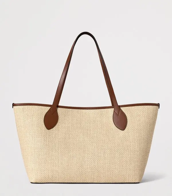 Mulberry Small Raffia Tree Tote Bag - Neutral