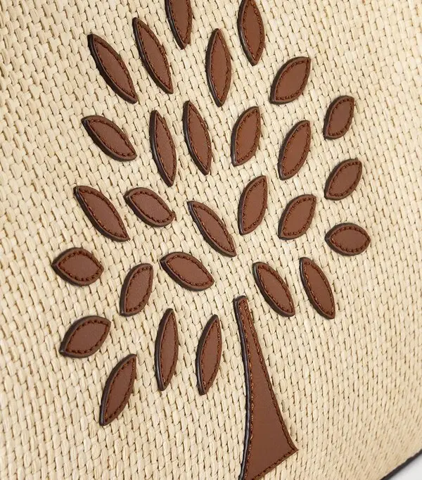 Mulberry Small Raffia Tree Tote Bag - Neutral