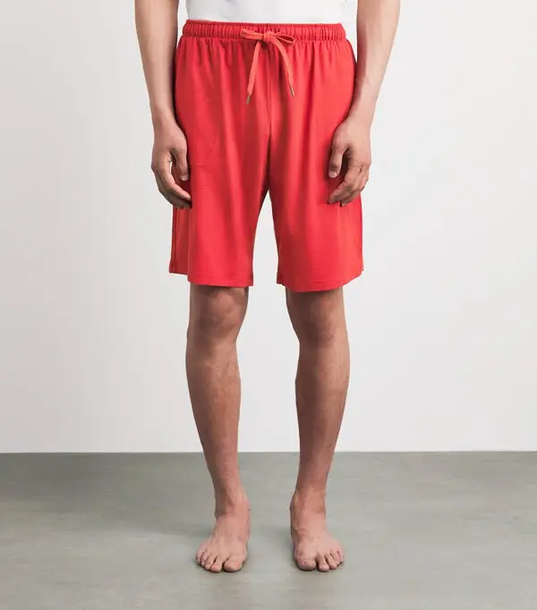 Derek Rose Micromodal Basel Sweatshorts - Red
