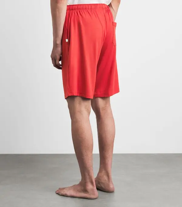 Derek Rose Micromodal Basel Sweatshorts - Red
