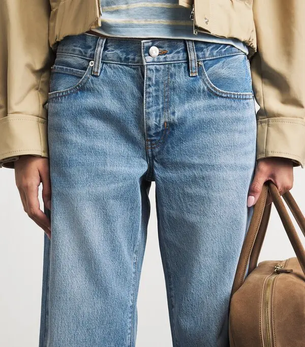 FRAME The Saturday Straight Jeans In Light Wash - Blue