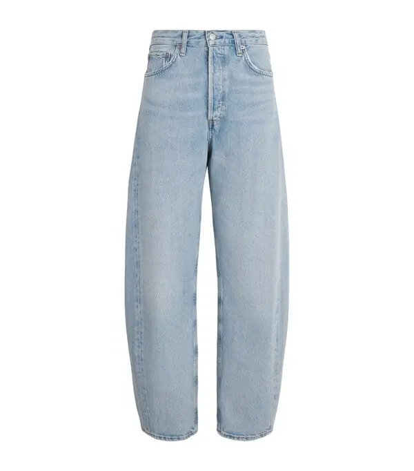 AGOLDE Luna Pierced Tapered Jeans - Blue