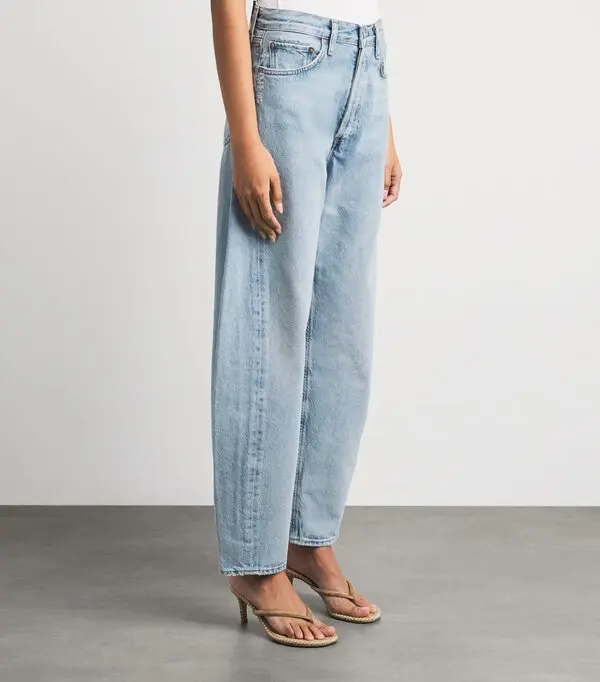AGOLDE Luna Pierced Tapered Jeans - Blue