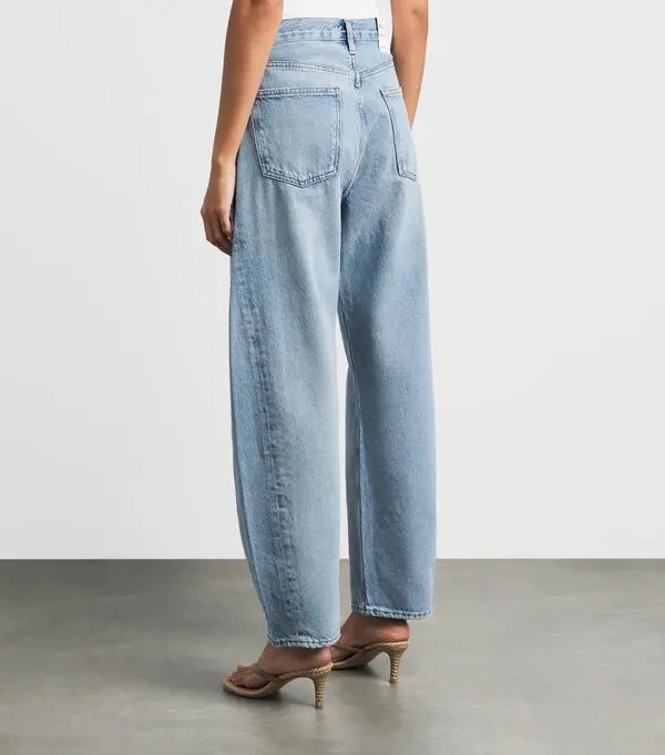 AGOLDE Luna Pierced Tapered Jeans - Blue