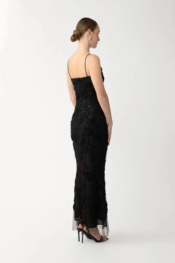 SAU LEE Sammie Dress Sequined Mesh