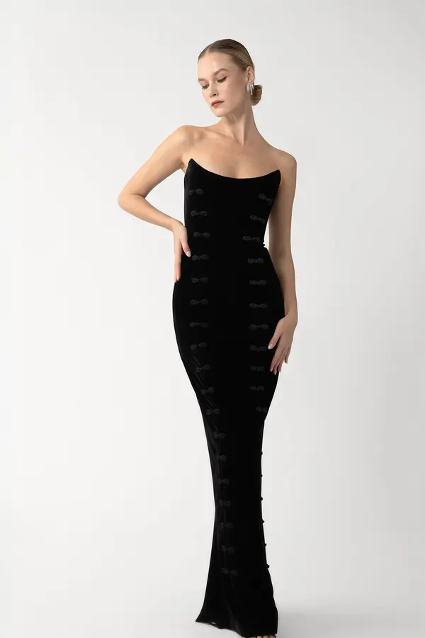 SAU LEE Vesper Velvet Gown