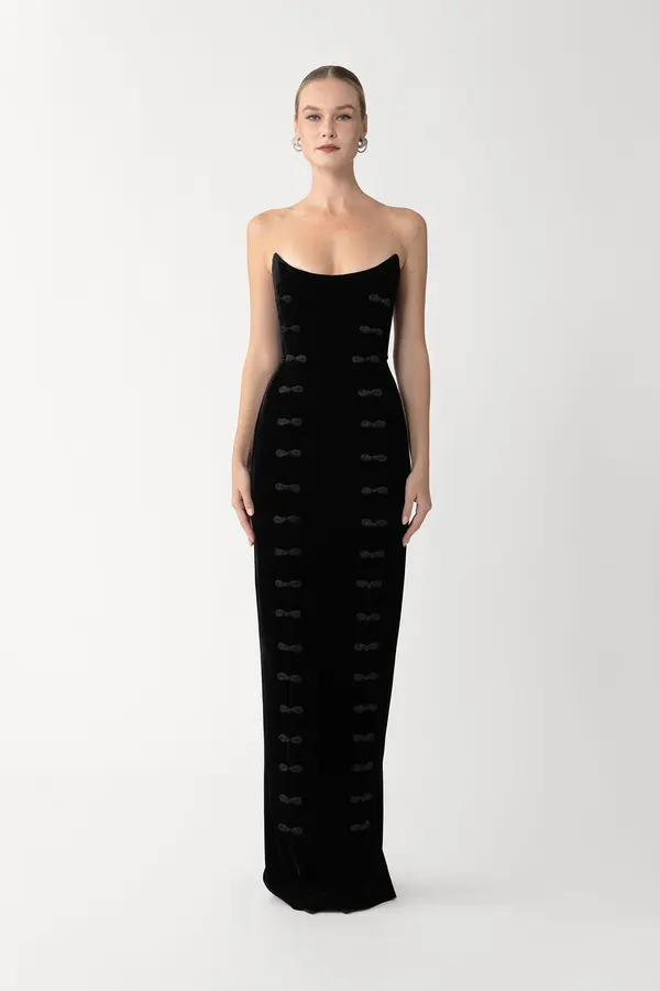 SAU LEE Vesper Velvet Gown