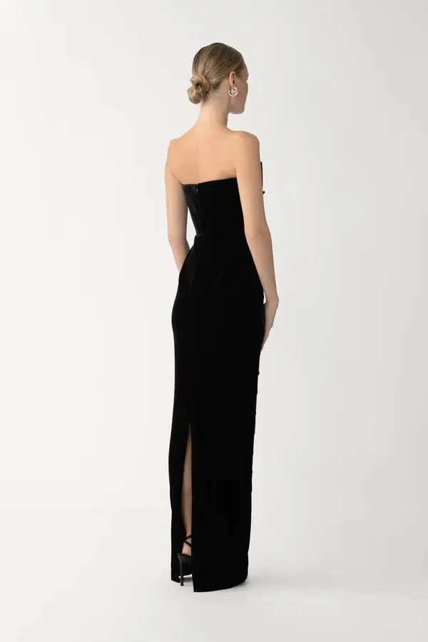SAU LEE Vesper Velvet Gown