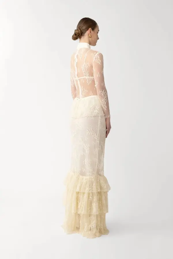 SAU LEE Rosie Lace Skirt