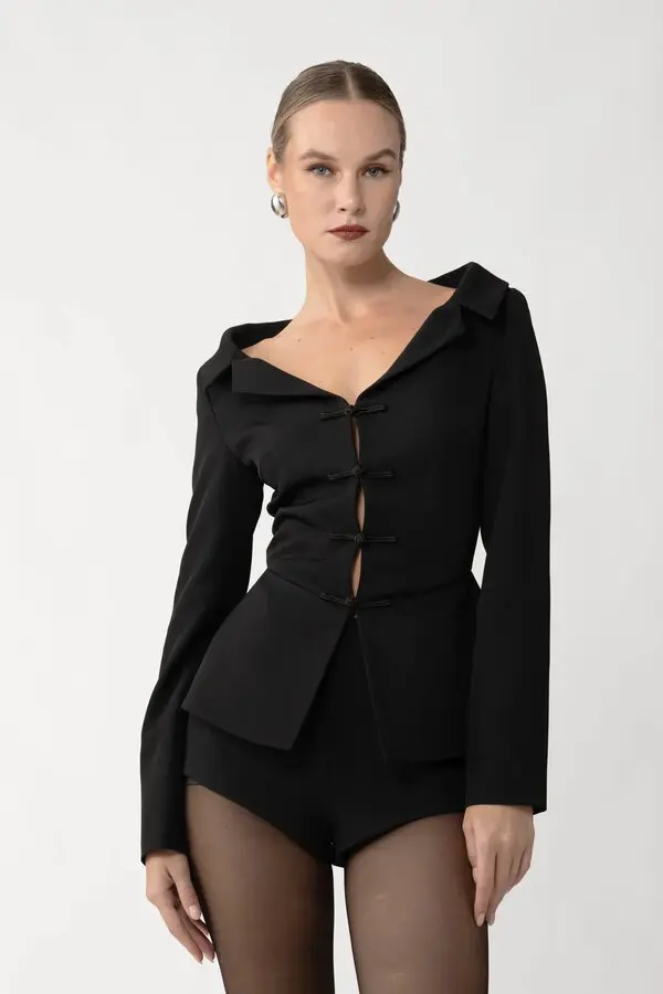 SAU LEE Niki Crepe Shorts