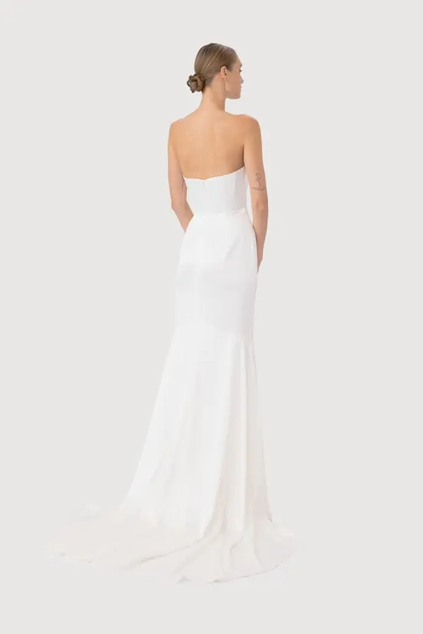 SAU LEE Rianne Satin Gown