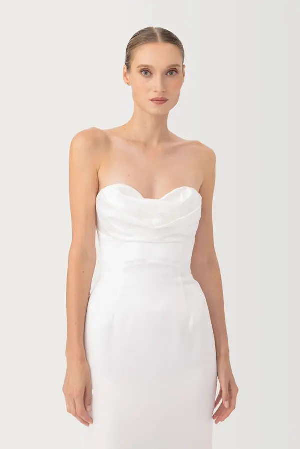SAU LEE Rianne Satin Gown