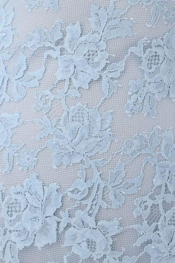 SAU LEE Moira Lace Maxi Dress - Sky Blue