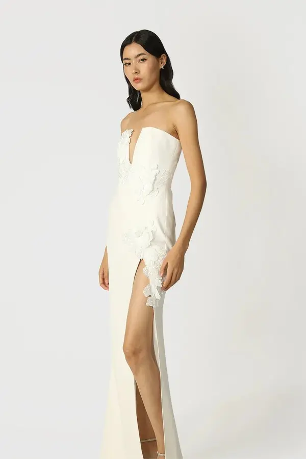 SAU LEE Flora Strapless Gown