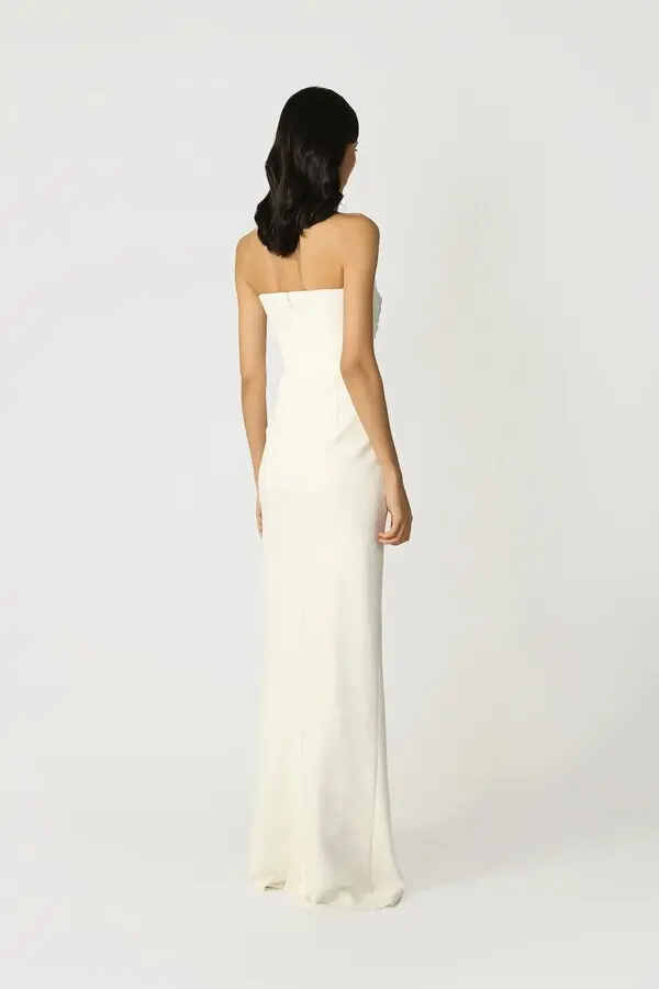 SAU LEE Flora Strapless Gown