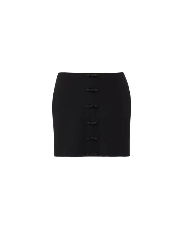 SAU LEE Sima Mini Skirt With Knot Detailing