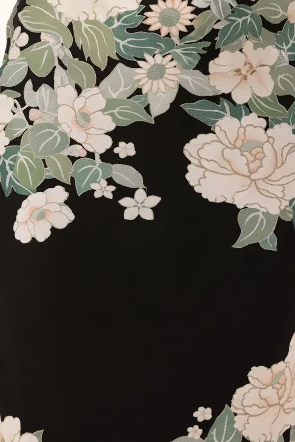SAU LEE Dara Printed Midi Skirt