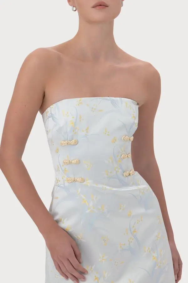 SAU LEE Nina Strapless Mini Dress