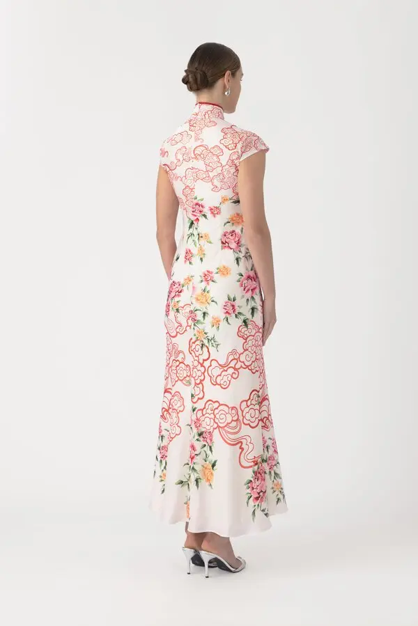 SAU LEE Vanessa Satin Dress