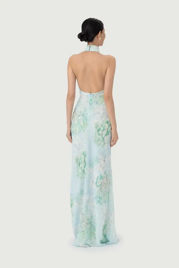 SAU LEE Gillian Chiffon Maxi Dress