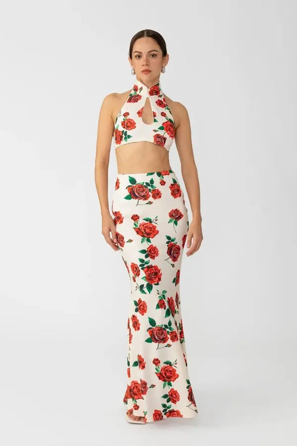 SAU LEE Riley Rosa Skirt