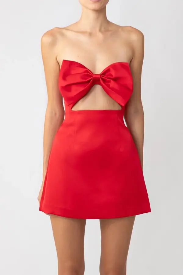 SAU LEE Ella Strapless Mini Dress