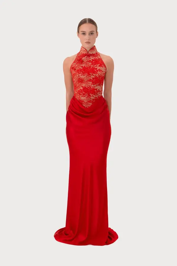 SAU LEE Marissa Gown - Red