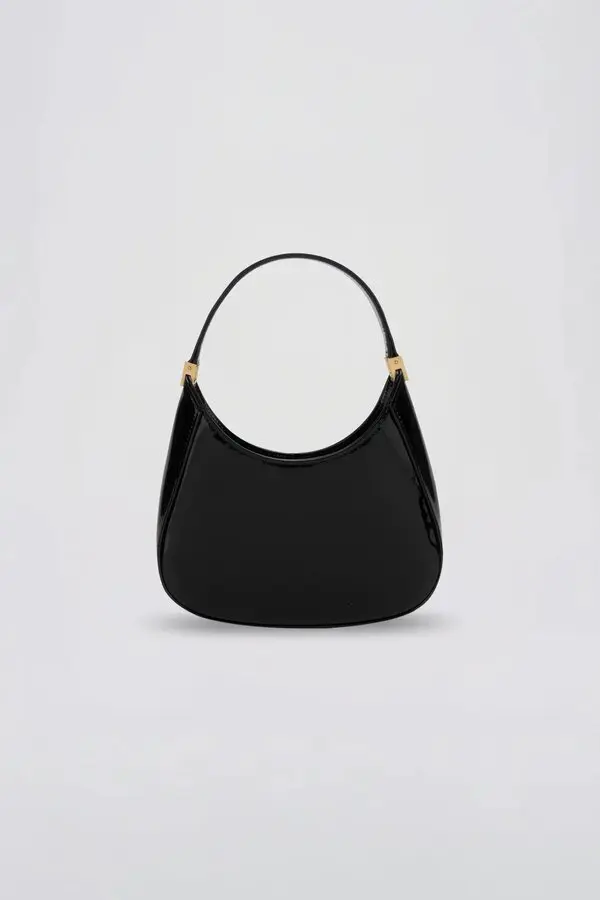 SAU LEE HANDBAGS Mini Sau Patent Bag With Crystal And Jade Embellishments