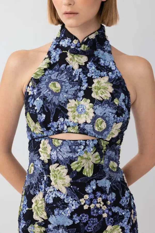 SAU LEE Sophie Embellished Mini Dress