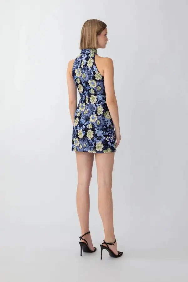 SAU LEE Sophie Embellished Mini Dress