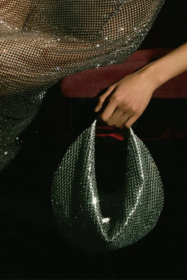 SAU LEE HANDBAGS The Fortune Cookie Bag - Silver