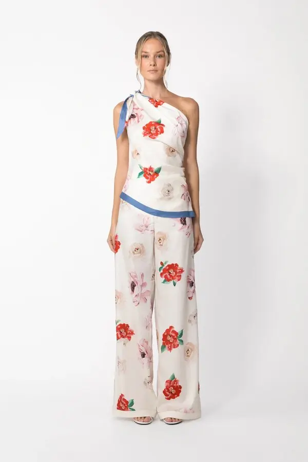SAU LEE Elba Pant - White Multi