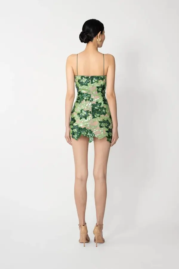 SAU LEE Sara Embellished Mini Dress