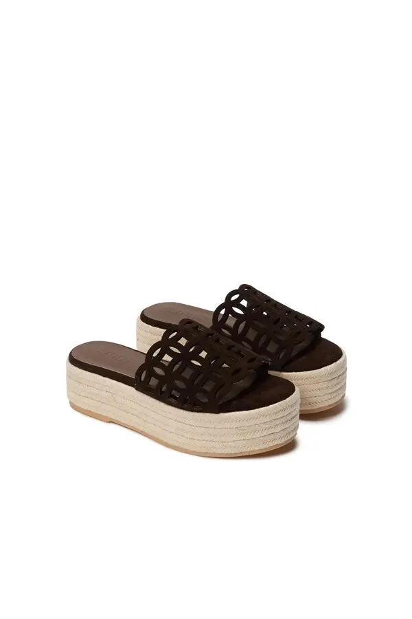 SAU LEE SHOES Ming Suede Sandals