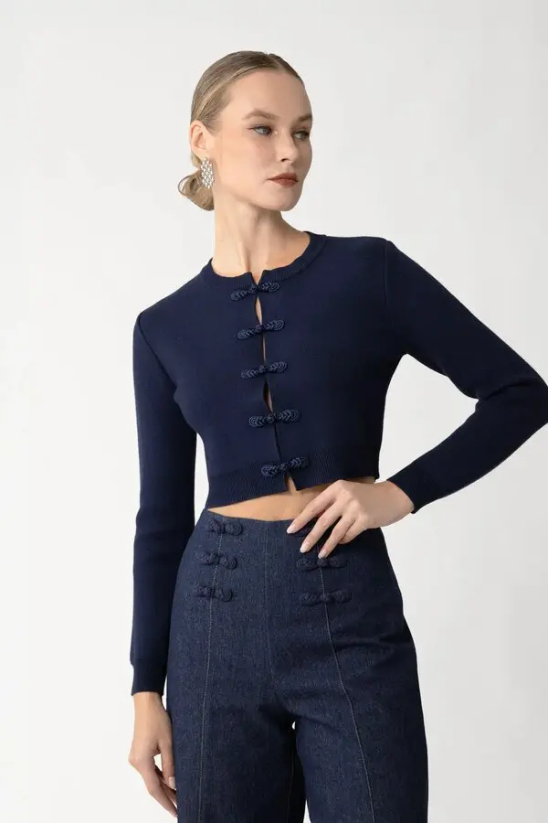 SAU LEE Brooklyn Wide-leg Denim Pants
