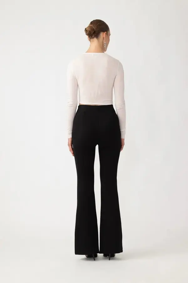 SAU LEE Drew Pant With Knot Detailing