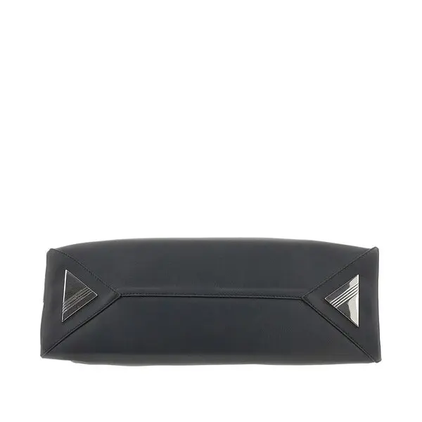Attico Medium Leather "la Passeggiata" Bag - Black