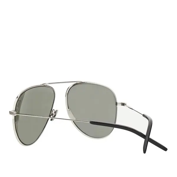 Saint Laurent Sl 799 Aviator Sunglasses - Silver